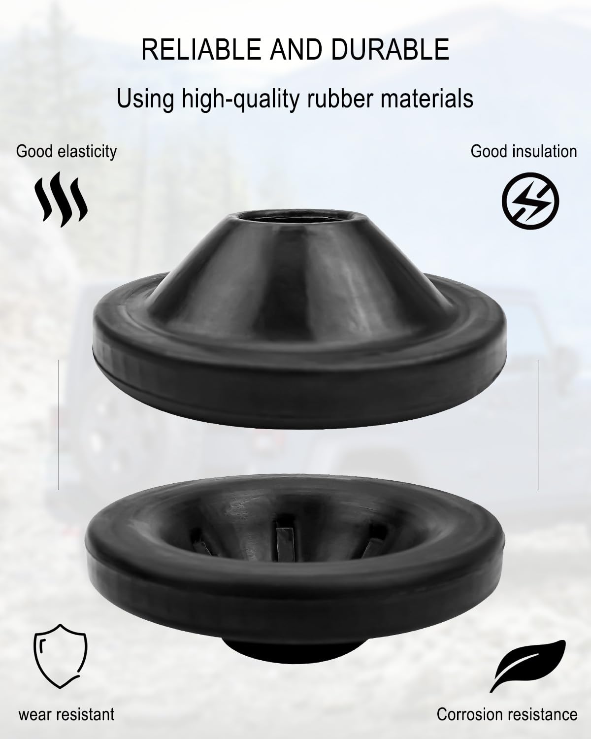Coil Isolator Jeep Wrangler Rear ; Upper (07-18 Jeep Wrangler JK Coil ...