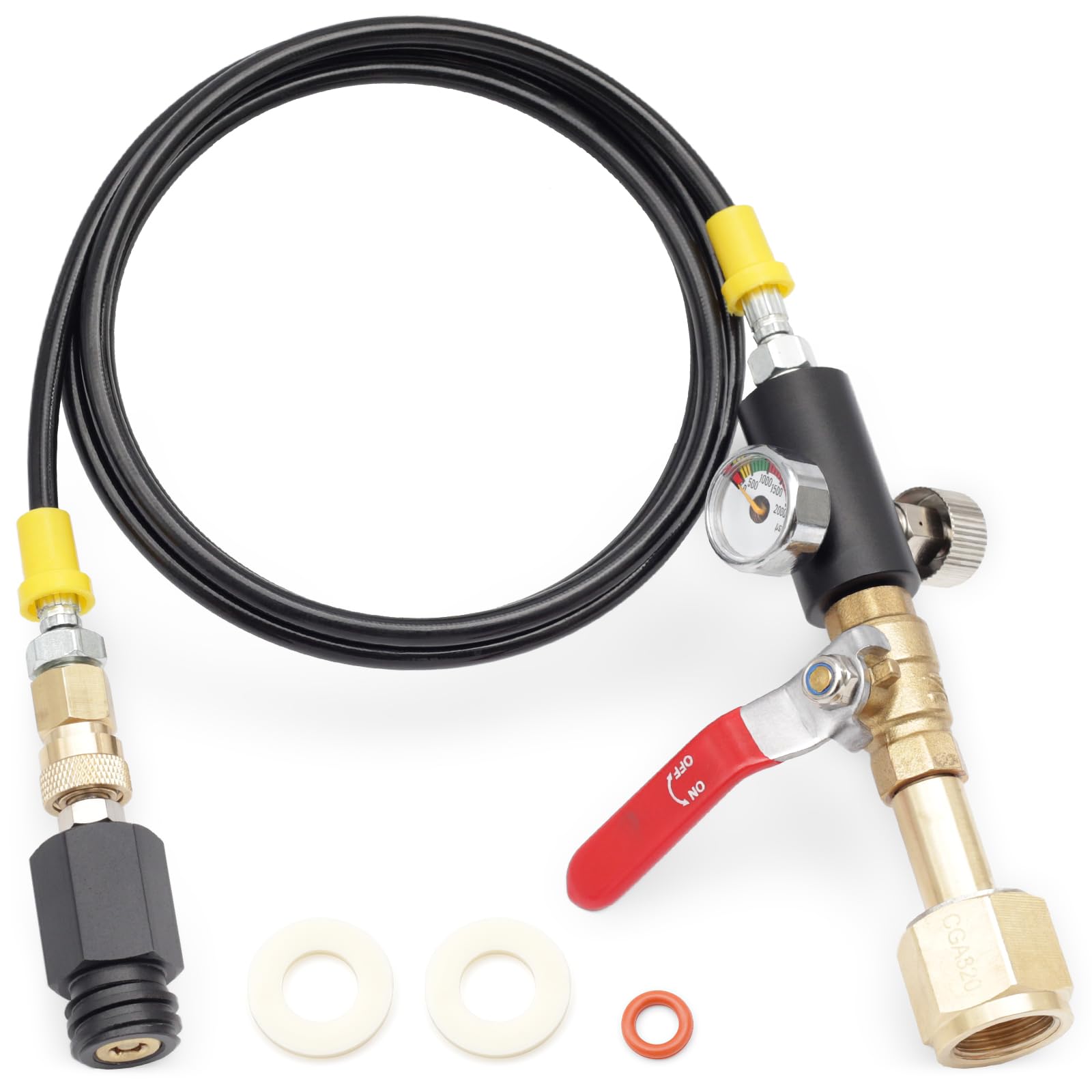 Connect SodaStream Soda Adapter Hose Kit With 60in Stainless Steel Hose ...