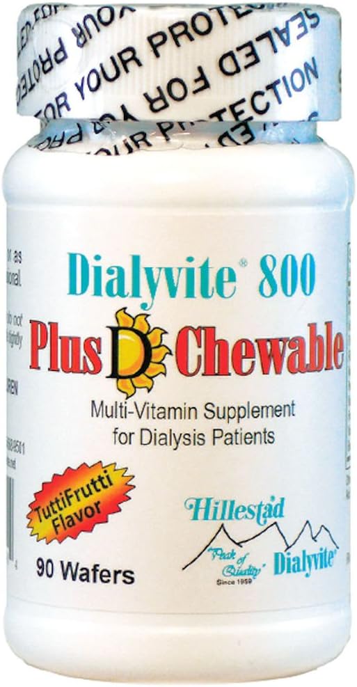 Amazon.com: Dialyvite 800 Plus D Chewable - 90 Wafers : Health & Household