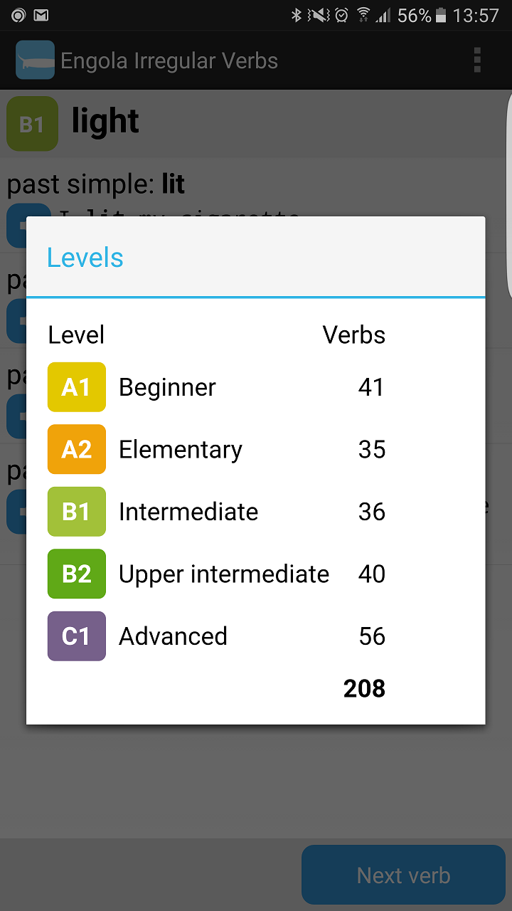 Irregular Verbs - App on Amazon Appstore