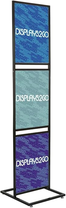Amazon.com: Displays2go Tall Poster Sign Stand for 22 x 28 Inch Inserts ...