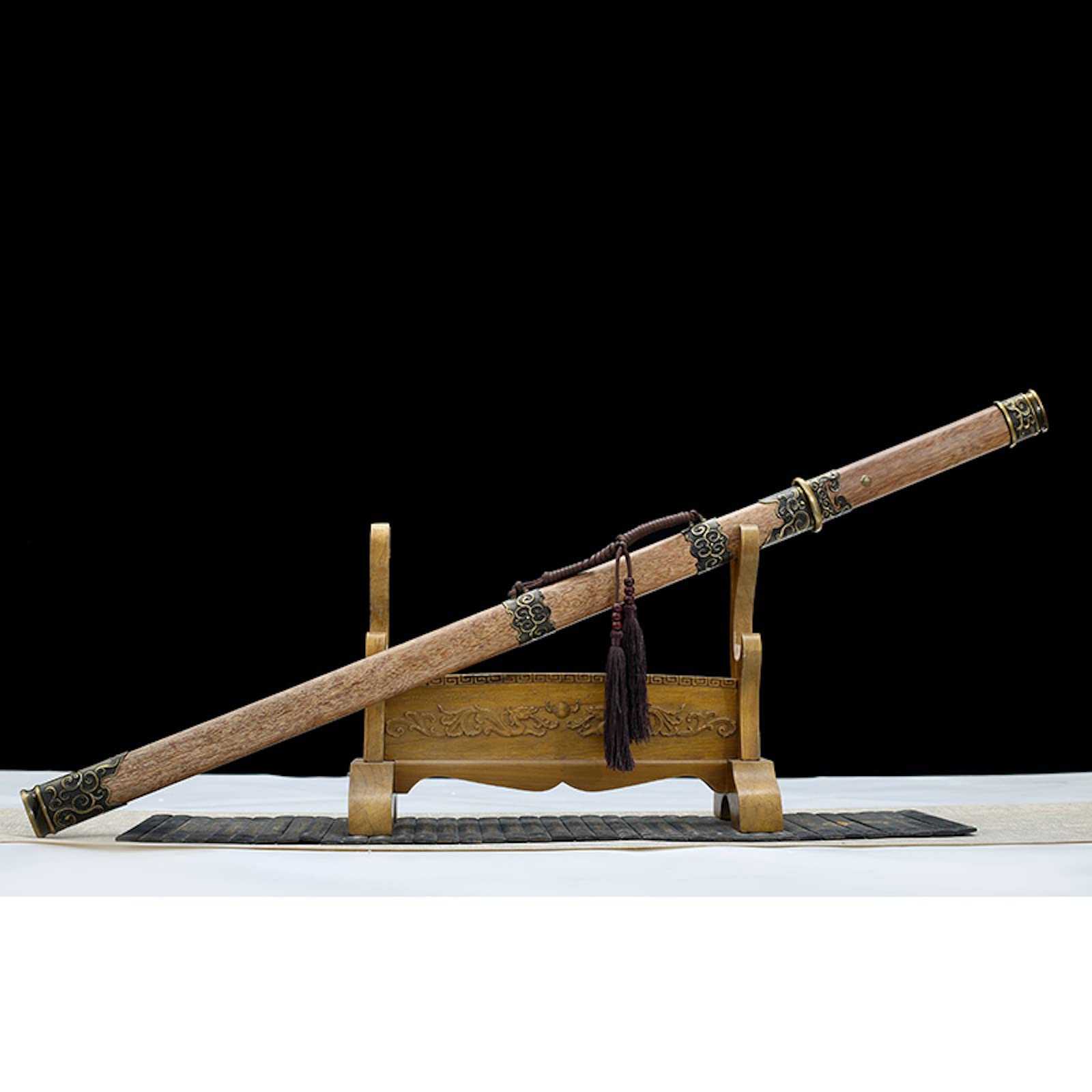 Buy XGMSD Natural Wood Samurai Straight With Sheath,108cm Handmade ...