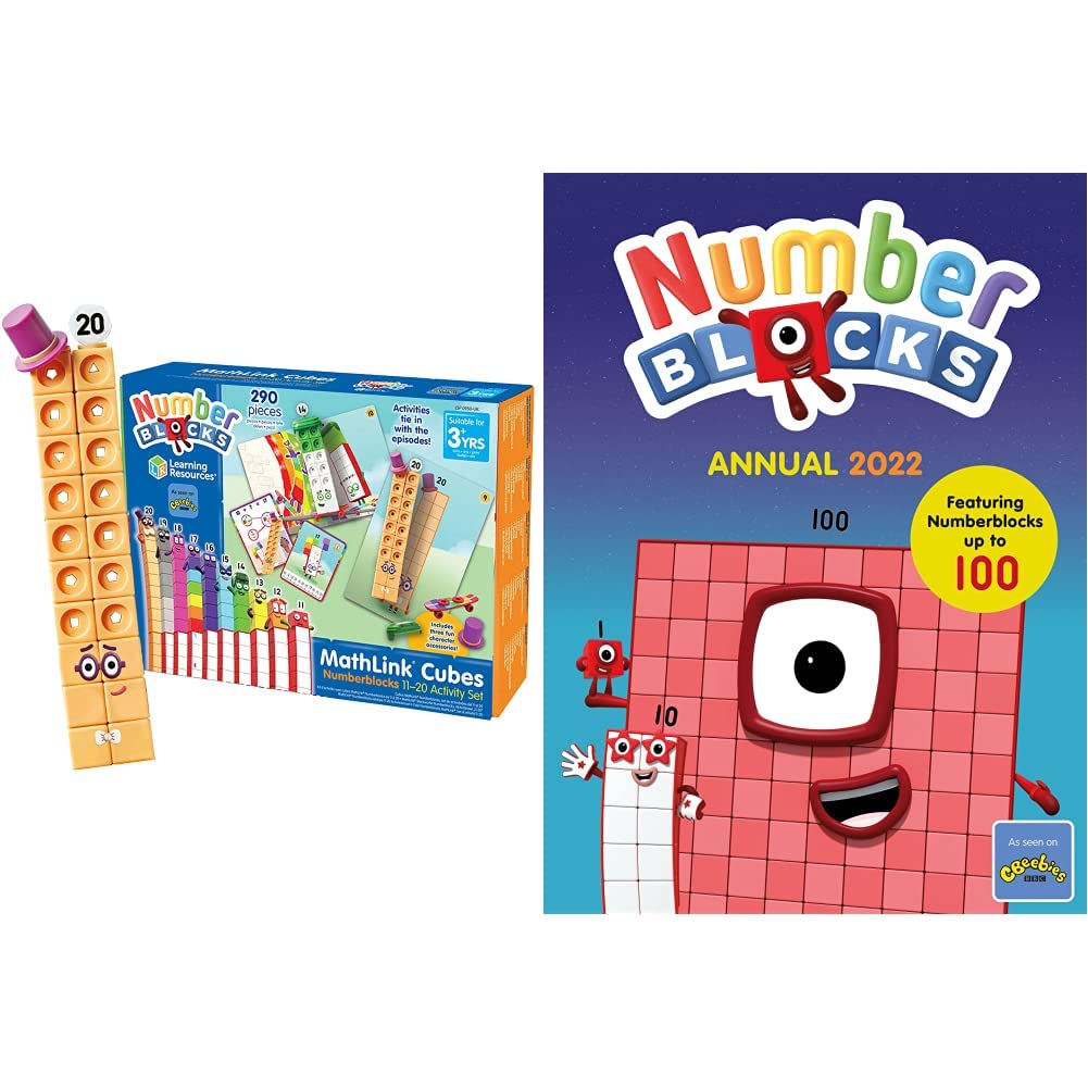 Learning Resources Mathlink Cubes Numberblocks 11 20 Activity Set 30 ...