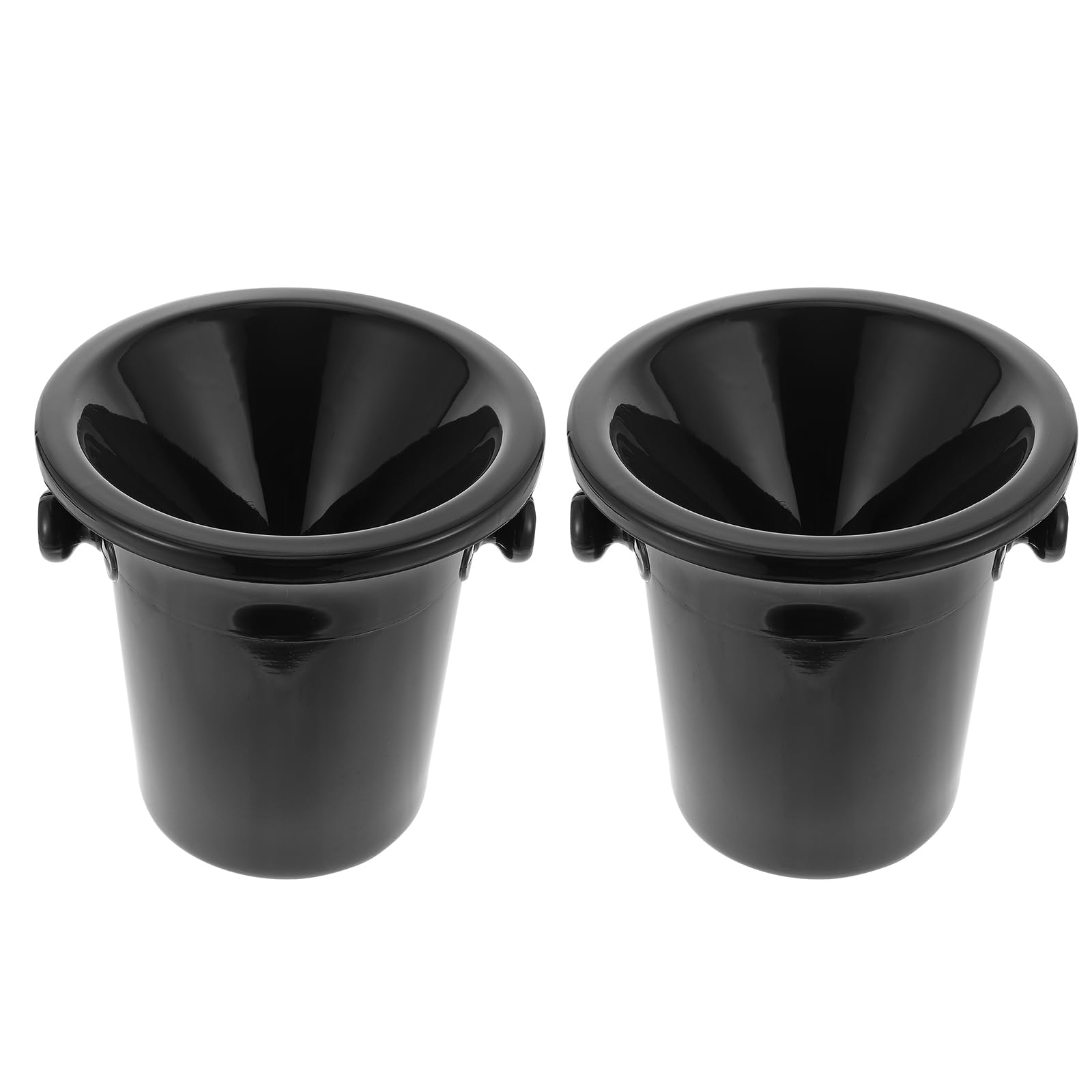 Amazon.com: 2 Pcs Black Ice Bucket with Handles Wine Tasting Spittoon ...