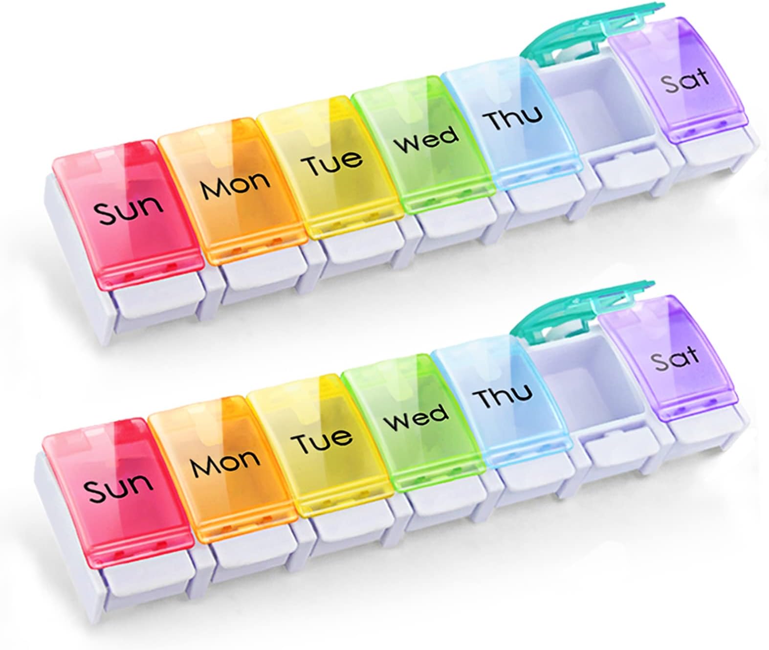 Amazon.com: EZY DOSE Weekly (14-Day) Pill Organizer, Vitamin and ...
