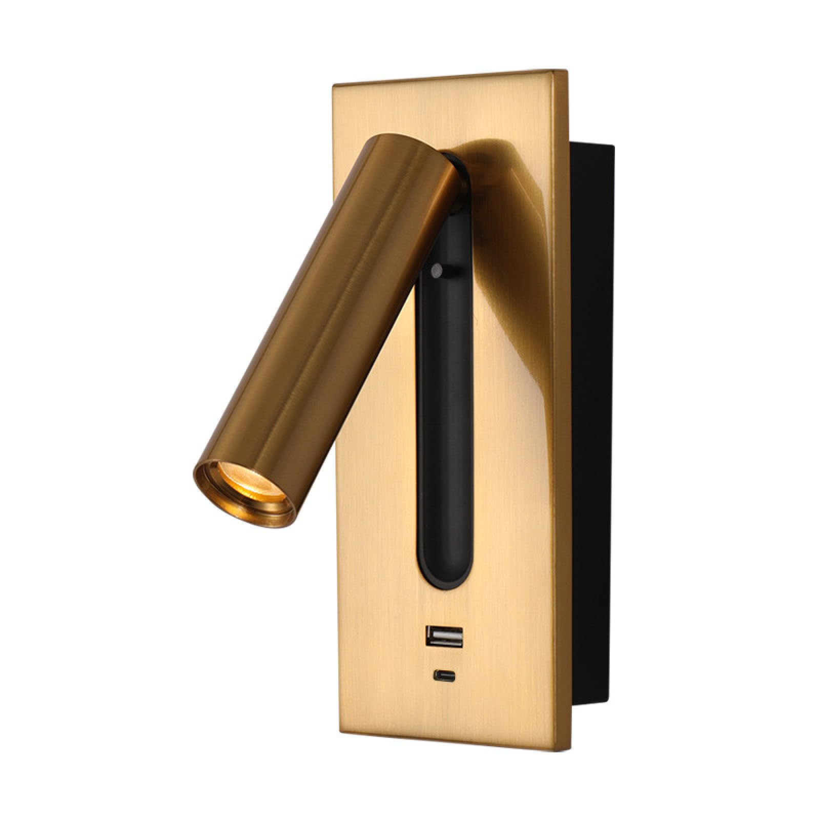 QTQHOME Modern Wall Sconce with USB Port Charging for Bedside ...