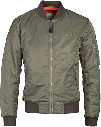 Schott Jet 17 Khaki Green Bomber Jacket - Large at Amazon Women’s ...