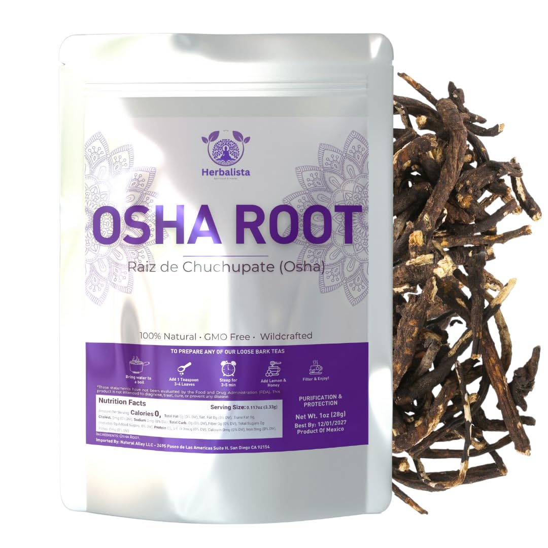 Amazon.com : Herbalista - Wildcrafted Osha Root 1oz (28g) - (Ligusticum ...
