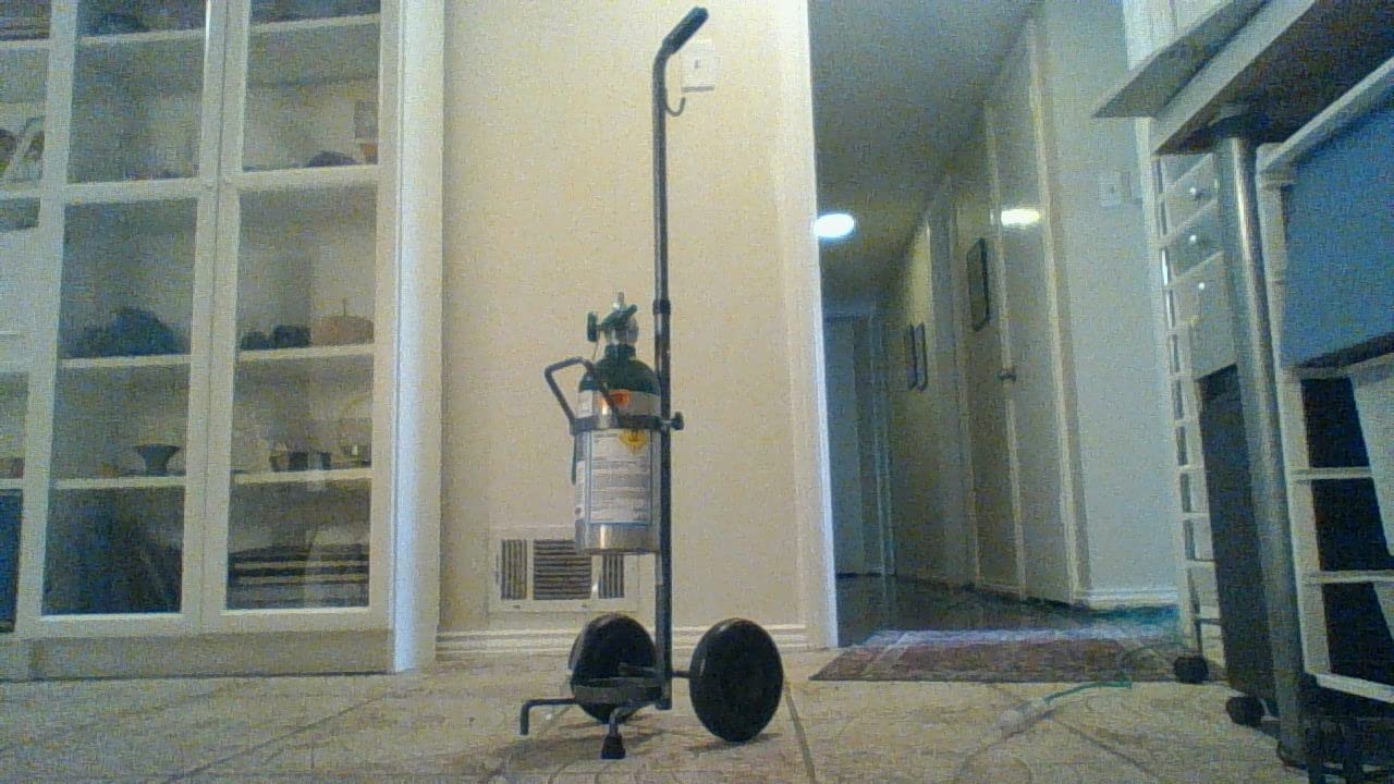 Amazon.com: Rolling 2 Two Wheel Oxygen Tank Cylinder Cart Carrier ...