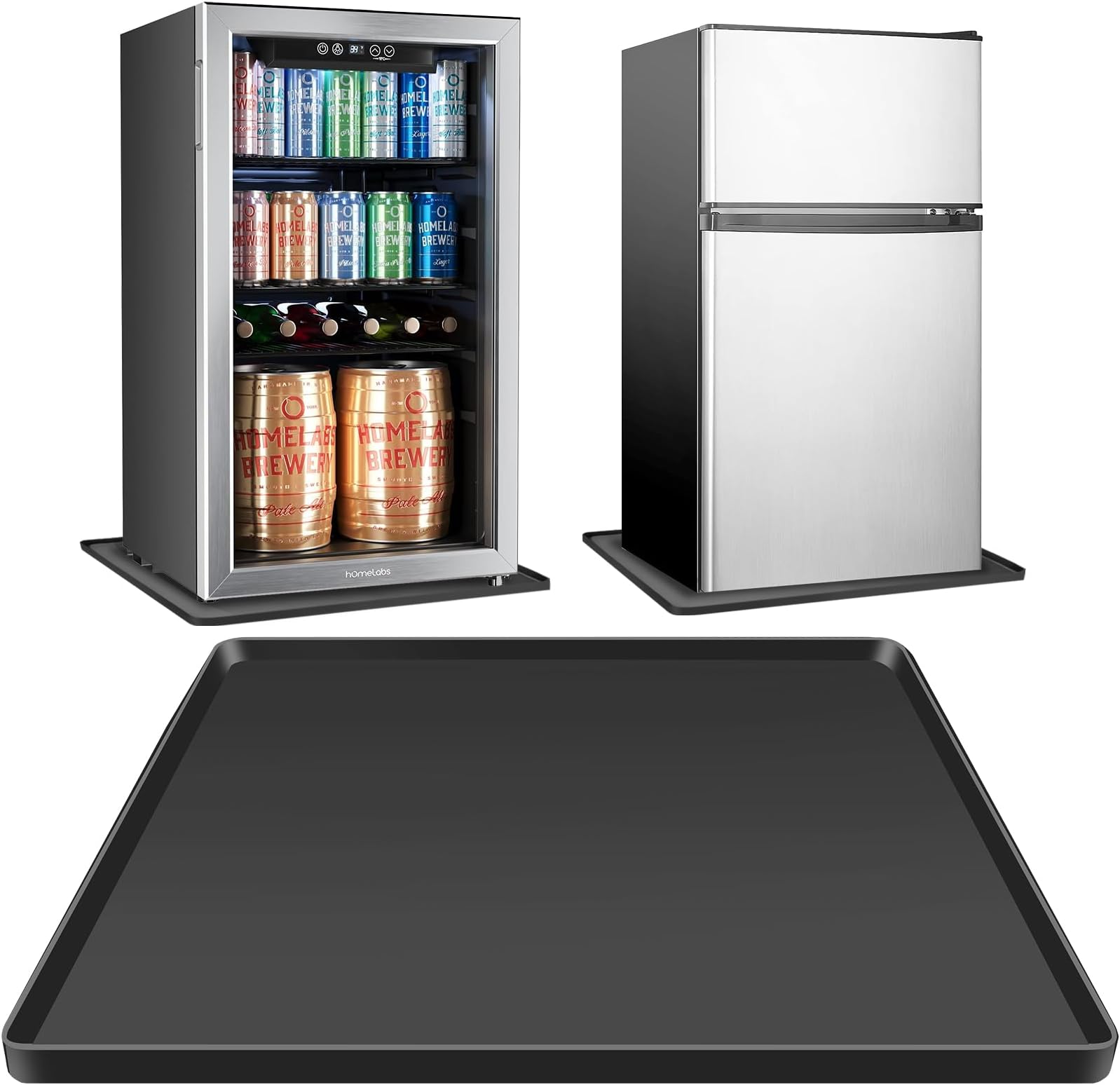 Amazon.com: Mini Fridge Silicone Mat with Raised Edges, 24''x24''x0.5 ...