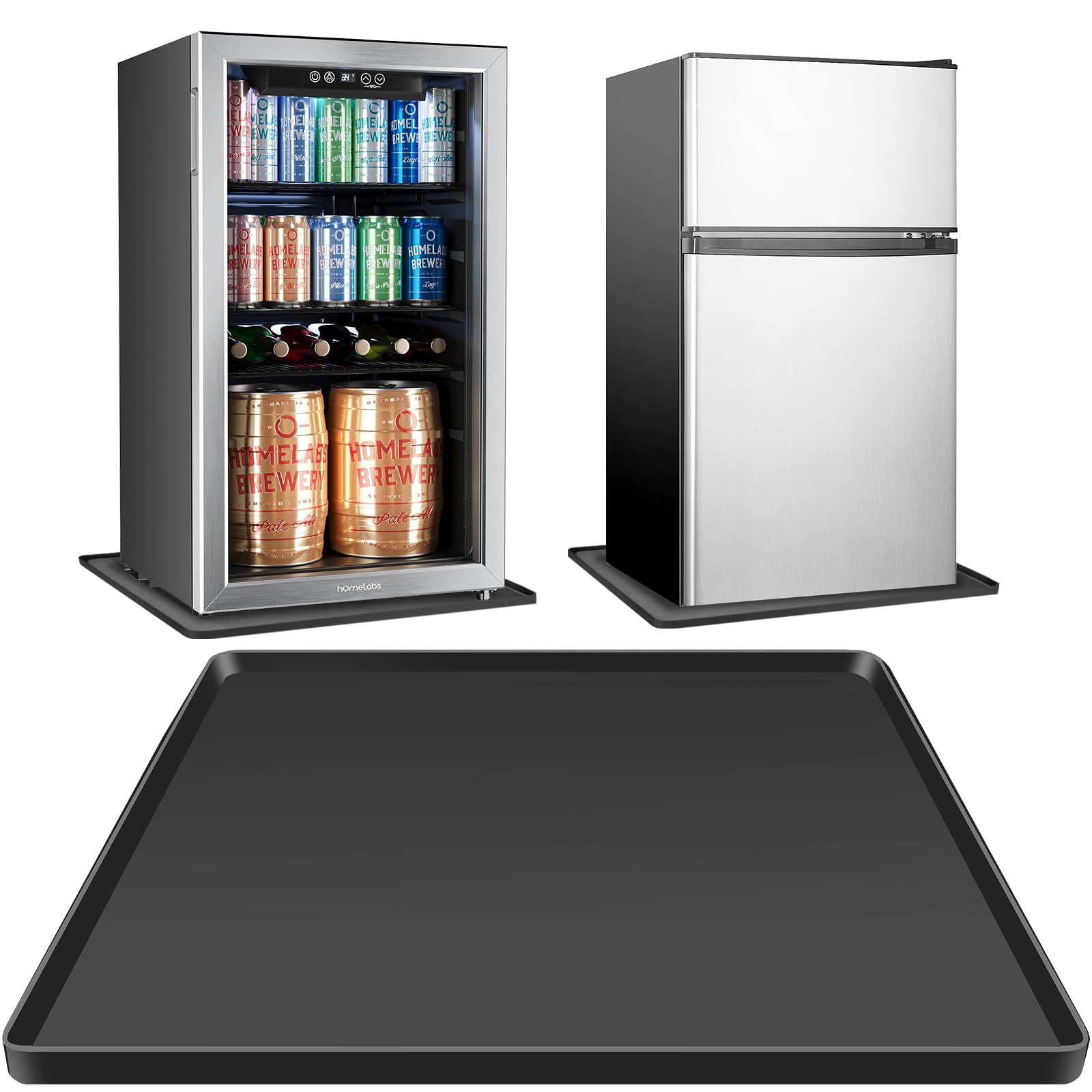 Amazon.com: Mini Fridge Silicone Mat with Raised Edges, 24''x24''x0.5 ...
