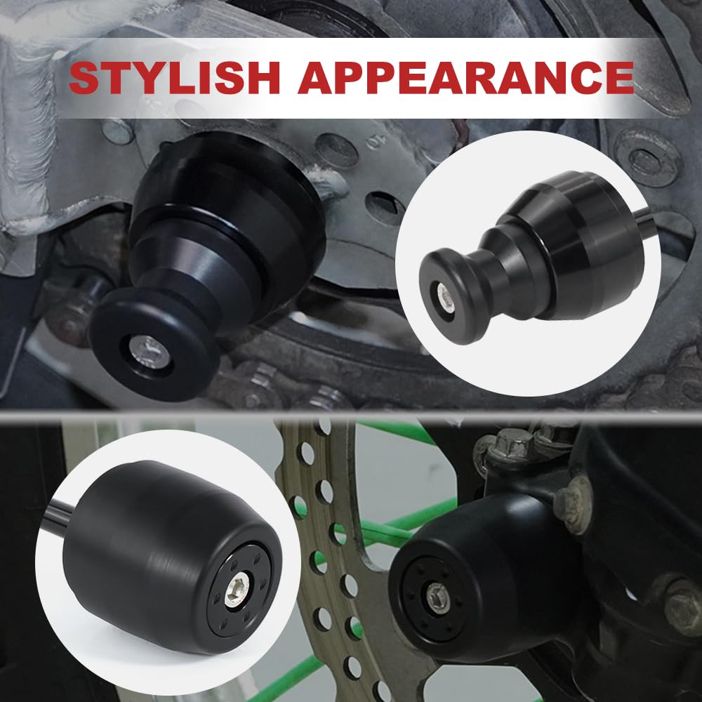 Snapklik.com : Xitomer Front + Rear Axle Sliders+ Swing Arm Spools Fit ...