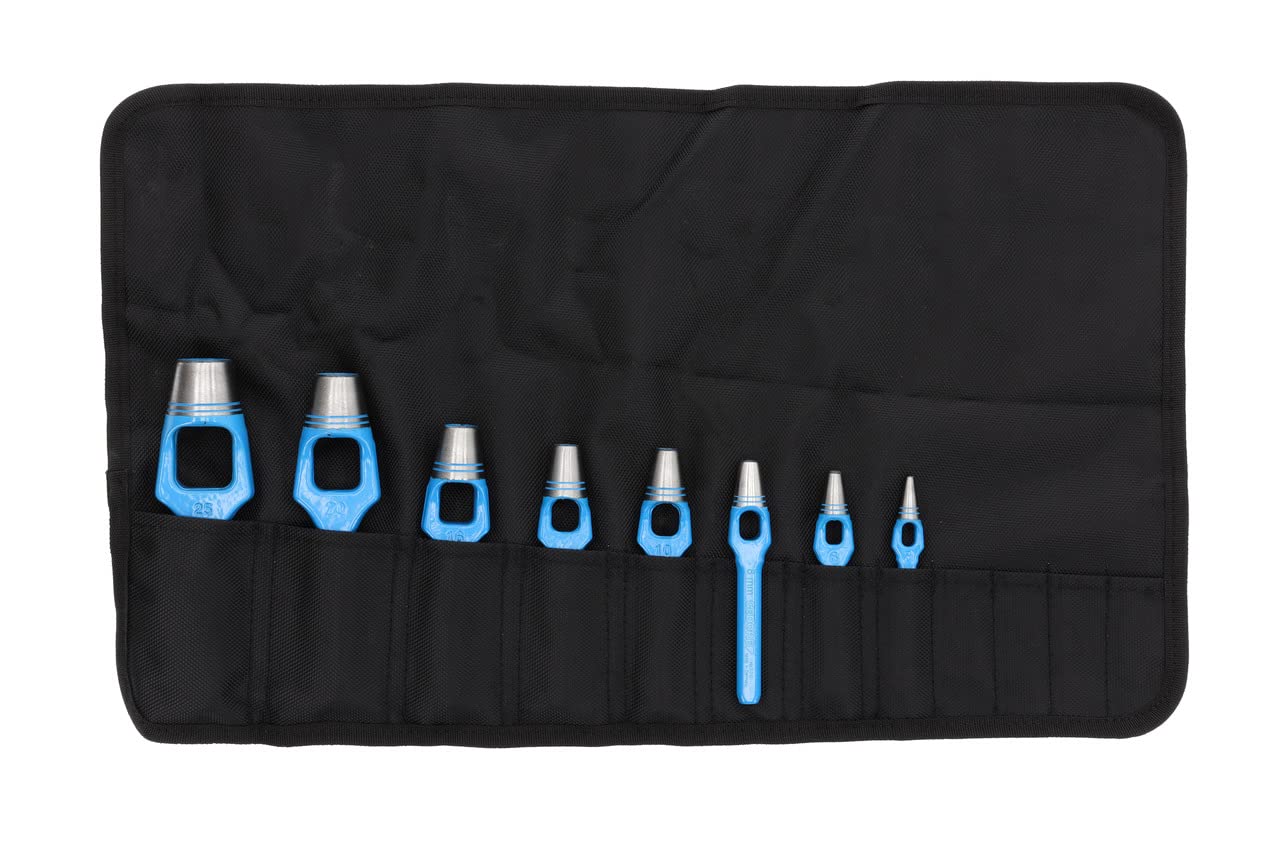 GEDORE Arc punch set, 8-piece set, Ø 3 - 25 mm, Rubber leather gaskets ...