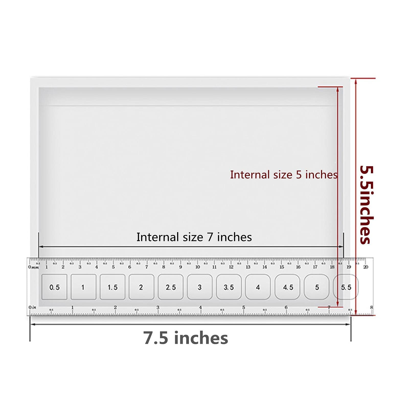 Snapklik.com : LabelMore 7.5 Inch X 5.5 Inch Clear Self-adhesive Top ...