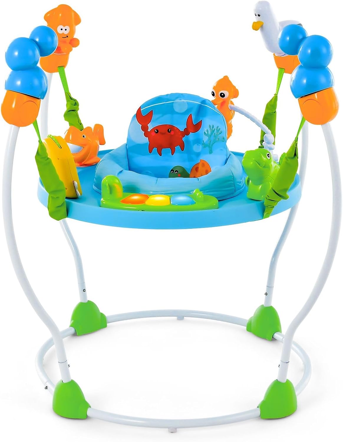 COSTWAY Baby Jumper, Height Adjustable Infant Activity Center with ...