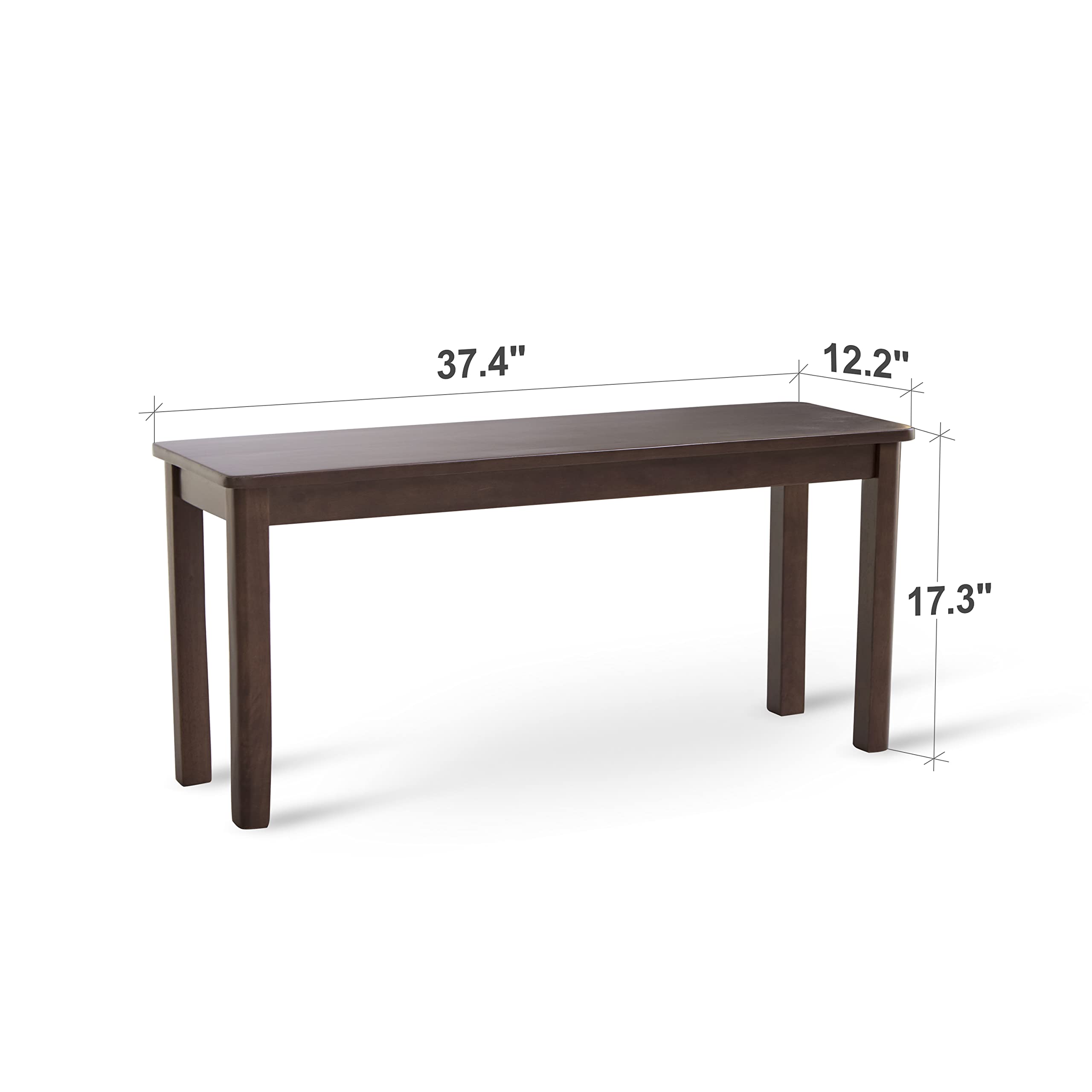 Snapklik.com : Livinia Cabin 37.4" Wooden Dining Bench/Small Modern ...