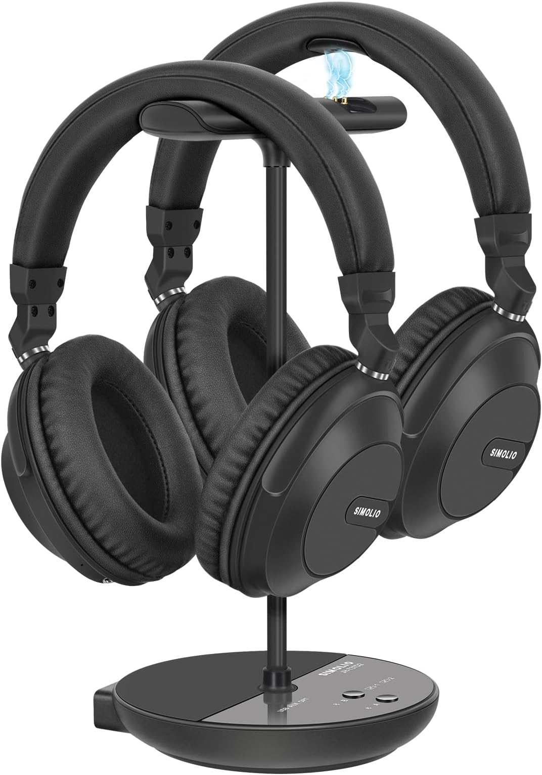 Amazon.com: SIMOLIO JH737D2 Dual Bluetooth Wireless Headphones for TV ...