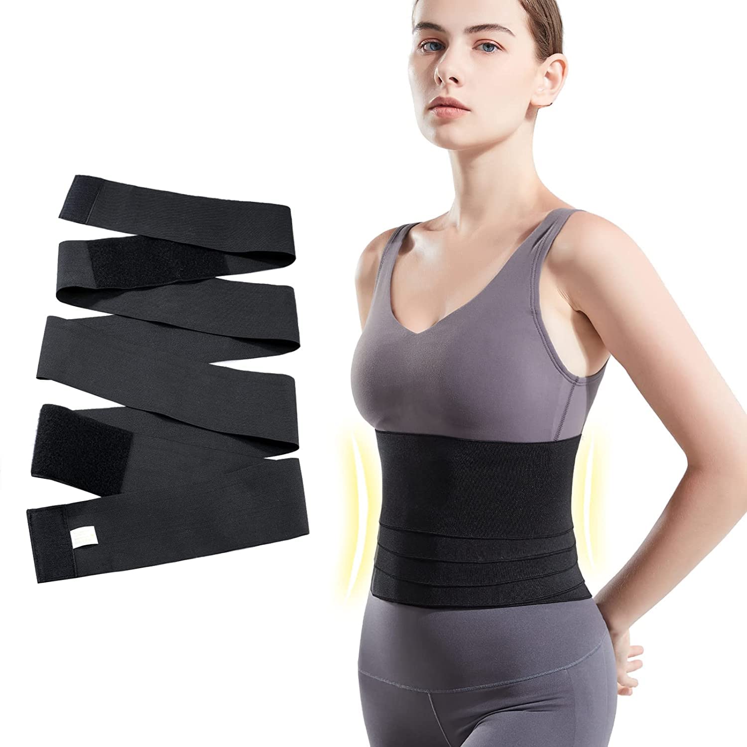 Buy WENGONVILA Waist Belt Elastic Band Weight Loss Flat Belly Belt Body ...