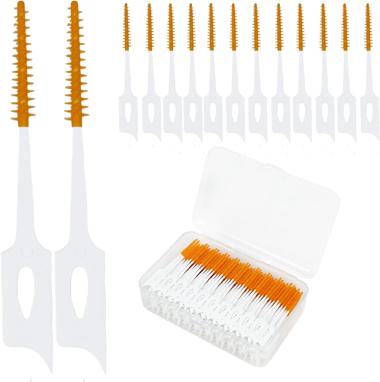 Amazon.com: GXXMEI 200PCS Dual-Use Interdental Brushes Soft Silicone ...