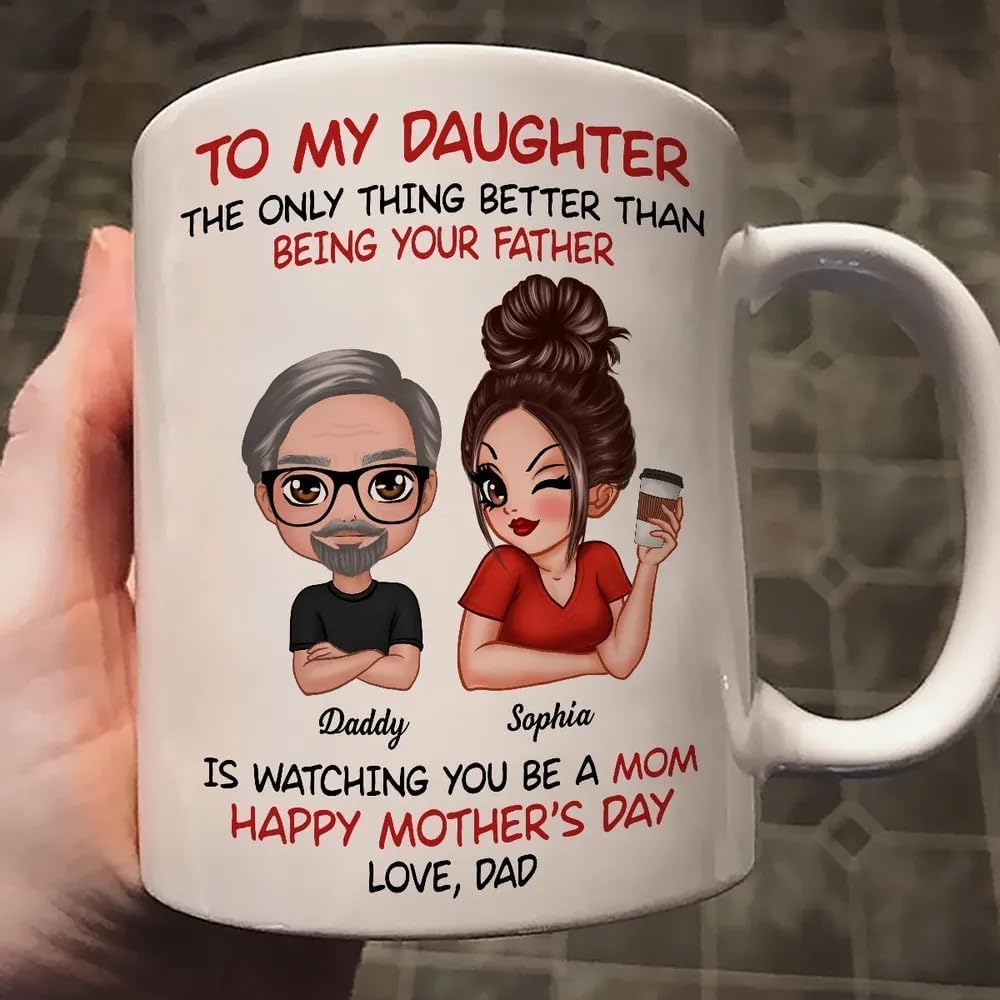 Amazon.com: Personalized To My Daughter From Dad Mug The Only Thing Better Than Being Your ...