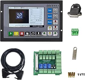 Amazon.com: HEXEH 3/4 Axis Offline CN-C Motion Controller DDCSV3.1 Upgrade with Enlarged Wiring ...