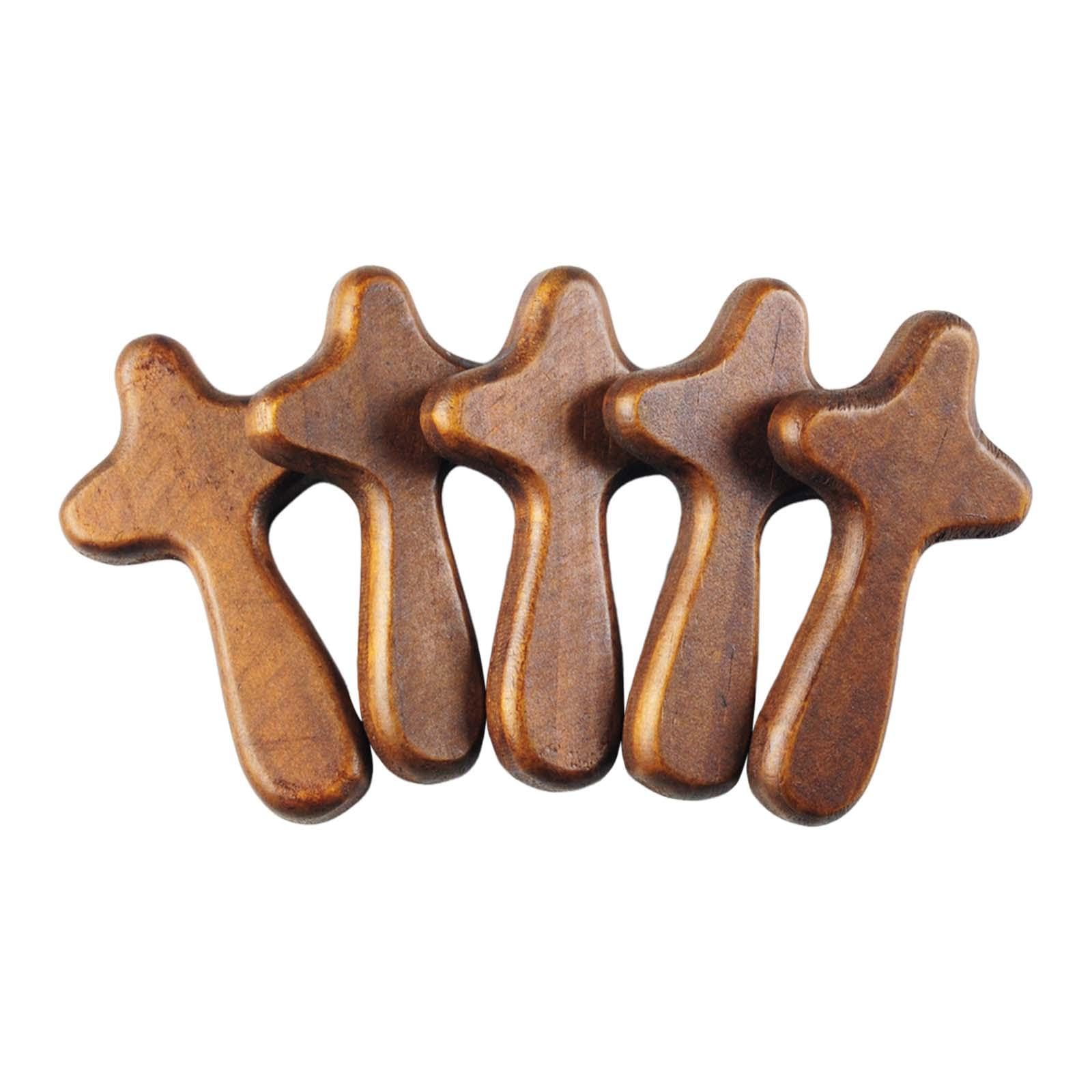LOVIVER 5Pcs Pinewood Wood Cross Prayer Cross Caring Family Friend ...