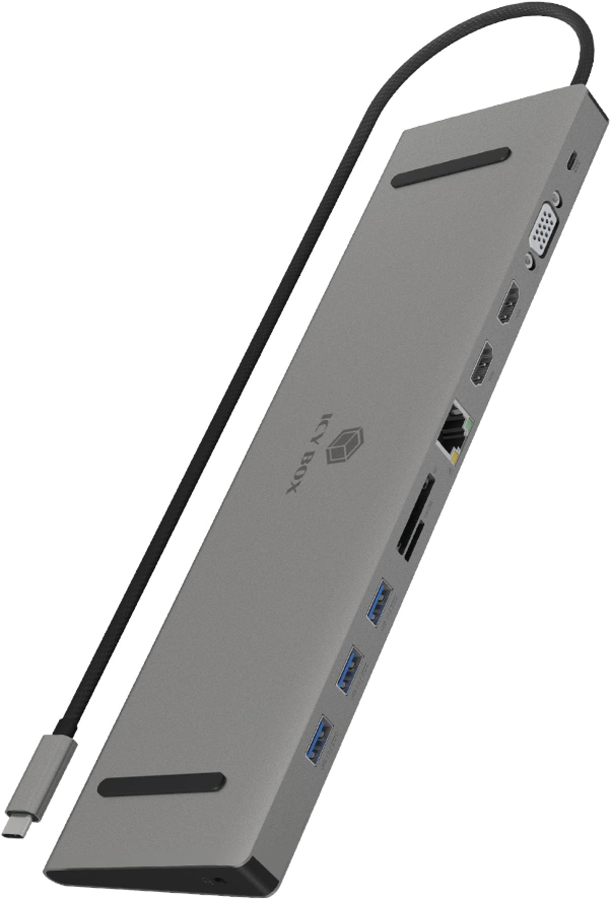 ICY BOX Docking Station USB 3.0 / USB-C (11-in-1) con 2x HDMI, 6x USB 3 ...