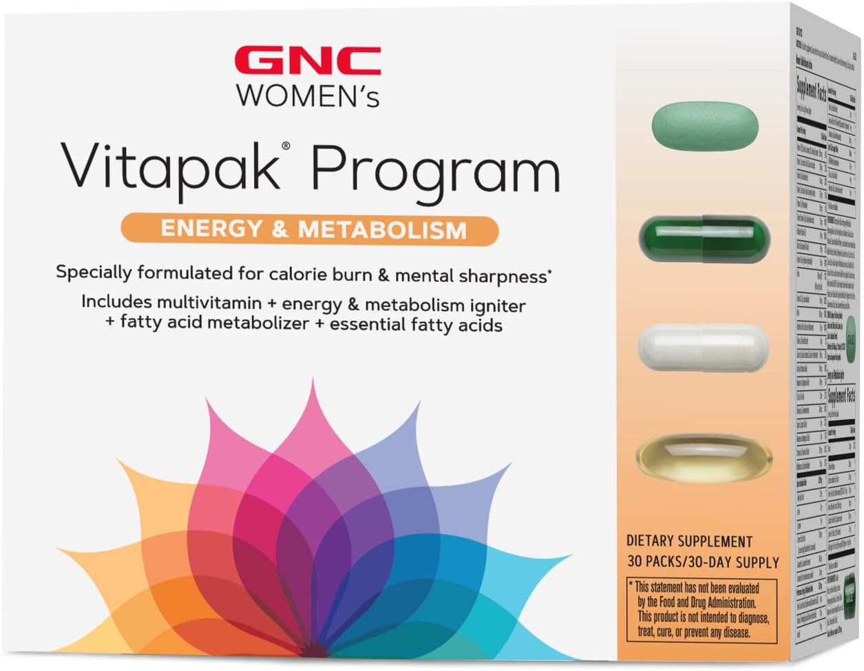Amazon.com: GNC Women's Vitapak Program - Energy & Metabolism ...