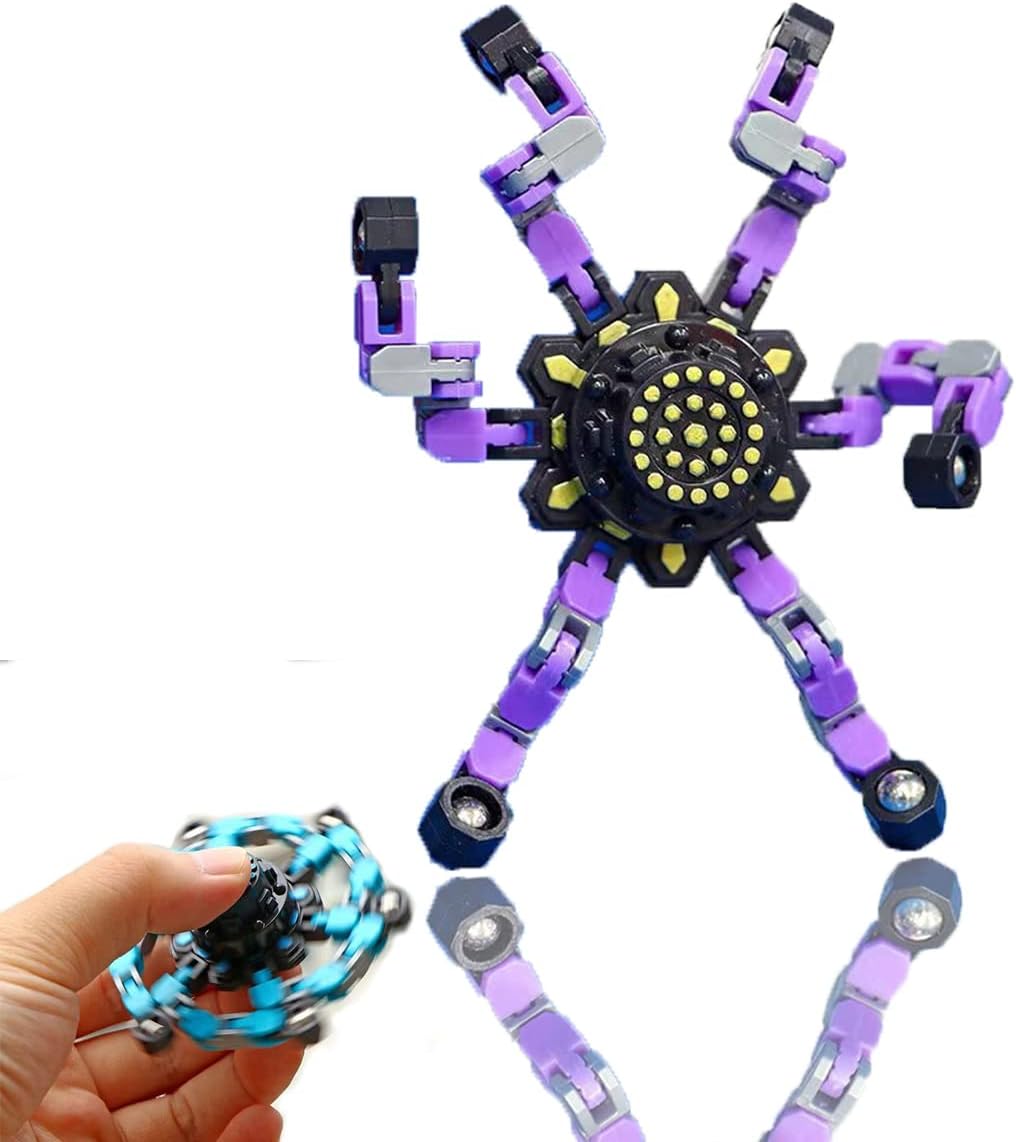 Amazon.com: Hanich Fidget Spinners Transformable Mechanical Fingertip ...