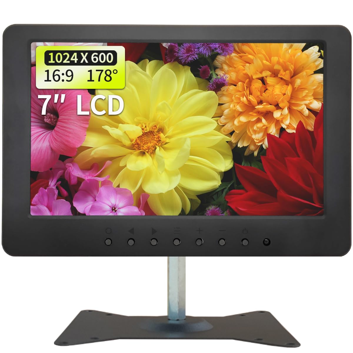 Amazon.com: Mersun 7 Inches Security Monitors & Displays, 1024x600 ...