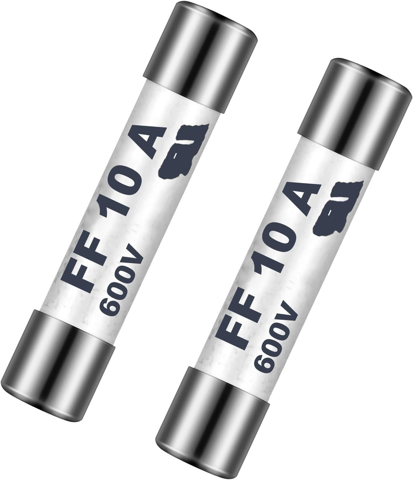 5Pcs FF10A 600V Very Fast Acting 10A Multimeter Fuse Brass, Nickel ...