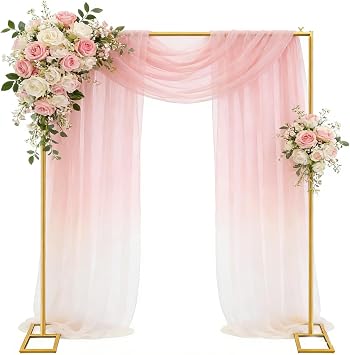 Phogrtty 6.6FTx6.6FT Wedding Arch Backdrop Stand Square Backdrop Stand ...