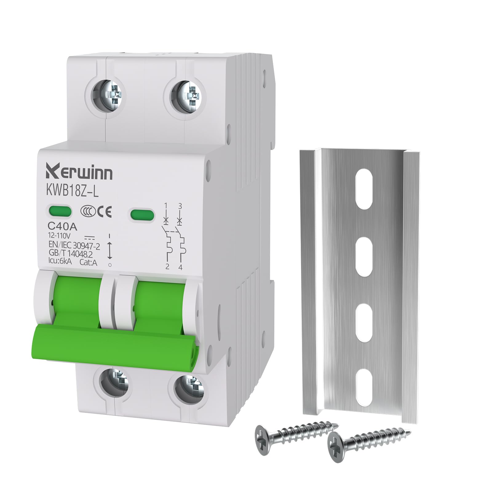 Snapklik.com : KERWINN DC Miniature Circuit Breaker 12V-110V Circuit ...