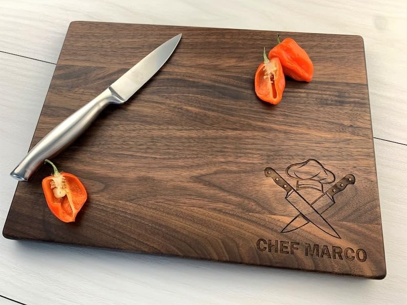 Amazon.com: Personalized Cutting Board - Cooking Themed, Chef ...