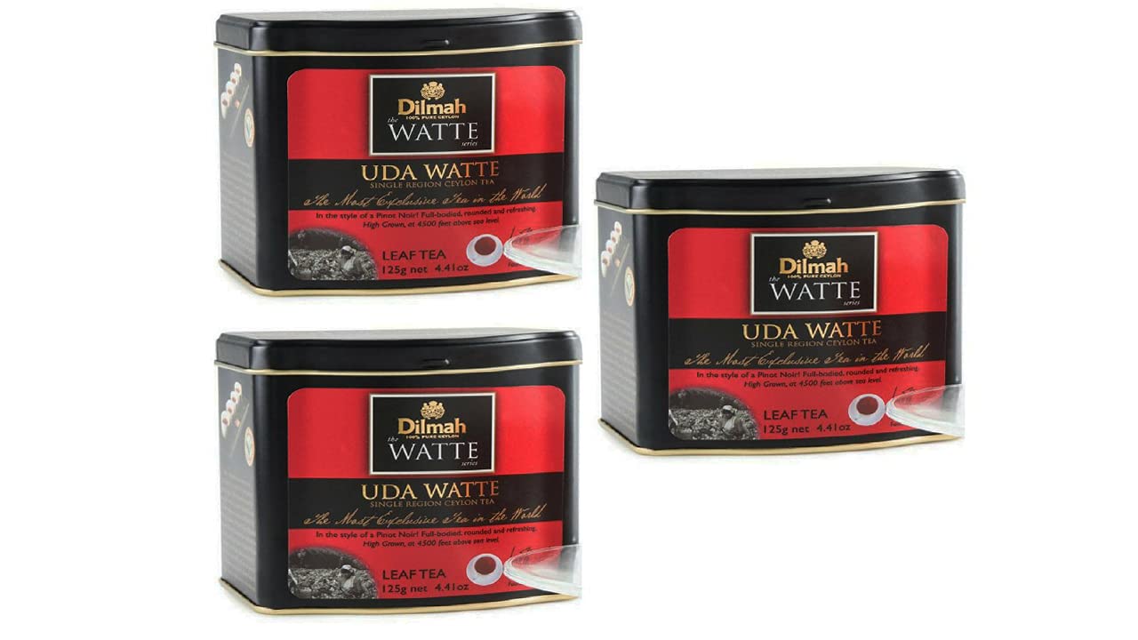 Amazon.com : Dilmah Tea Uda Watte Loose Leaf Tea in Tin Caddy 125g (4 ...