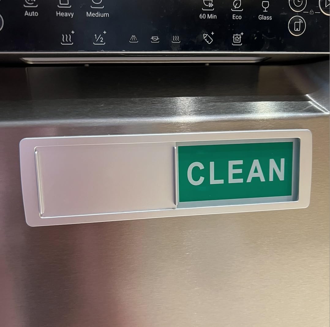Premium Clean Dirty Dishwasher Magnet, Dirty Clean Sign for Dishwasher ...