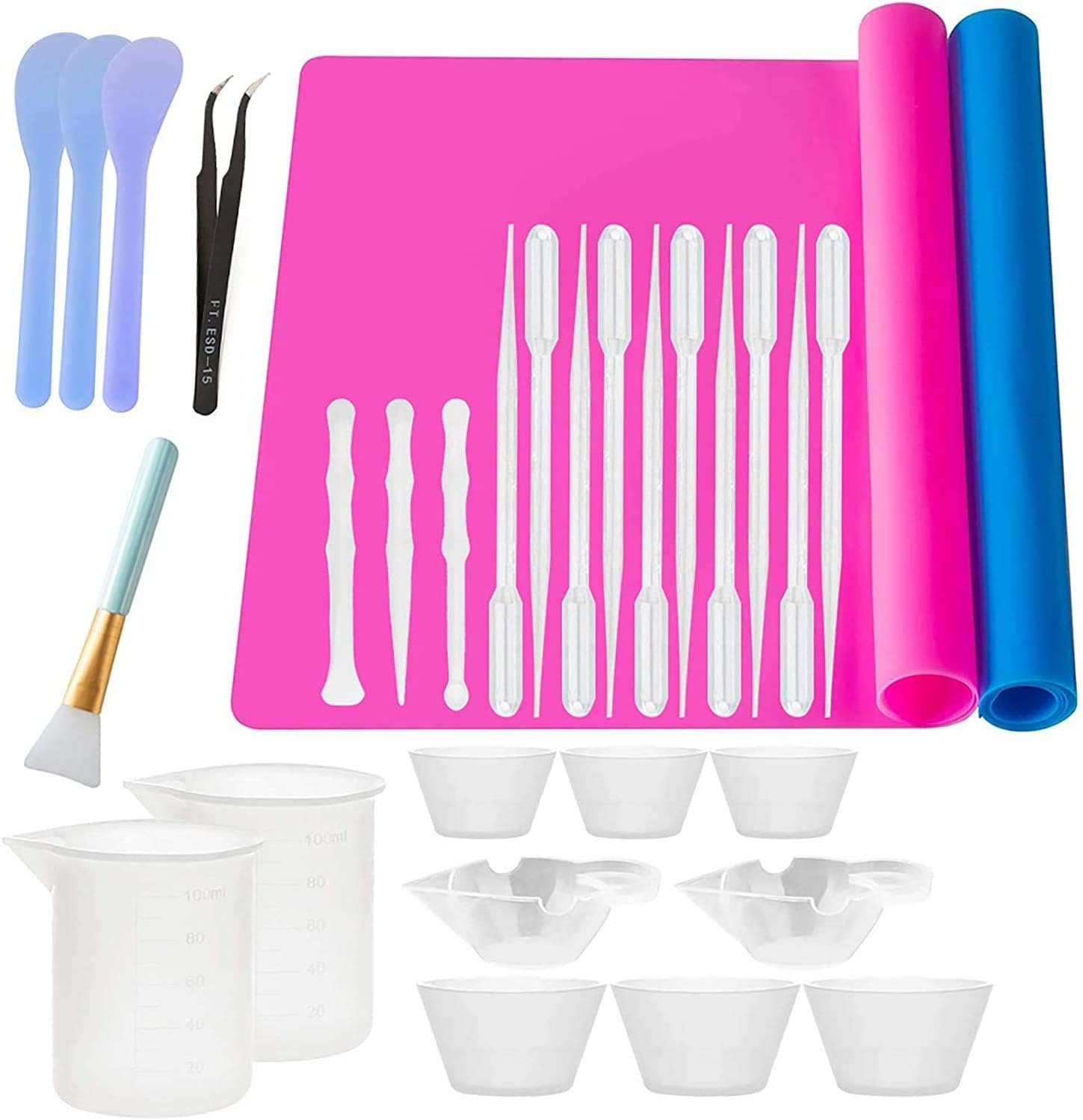 Silicone Mat for Epoxy Resin Moulds Crafts,Silicone Craft Mat,Resin ...