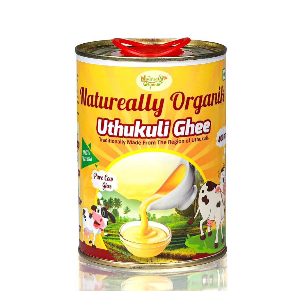 Natureally Organik Uthukuli Pure Cow Ghee 400 ml | Slow cooked 100% cow ...