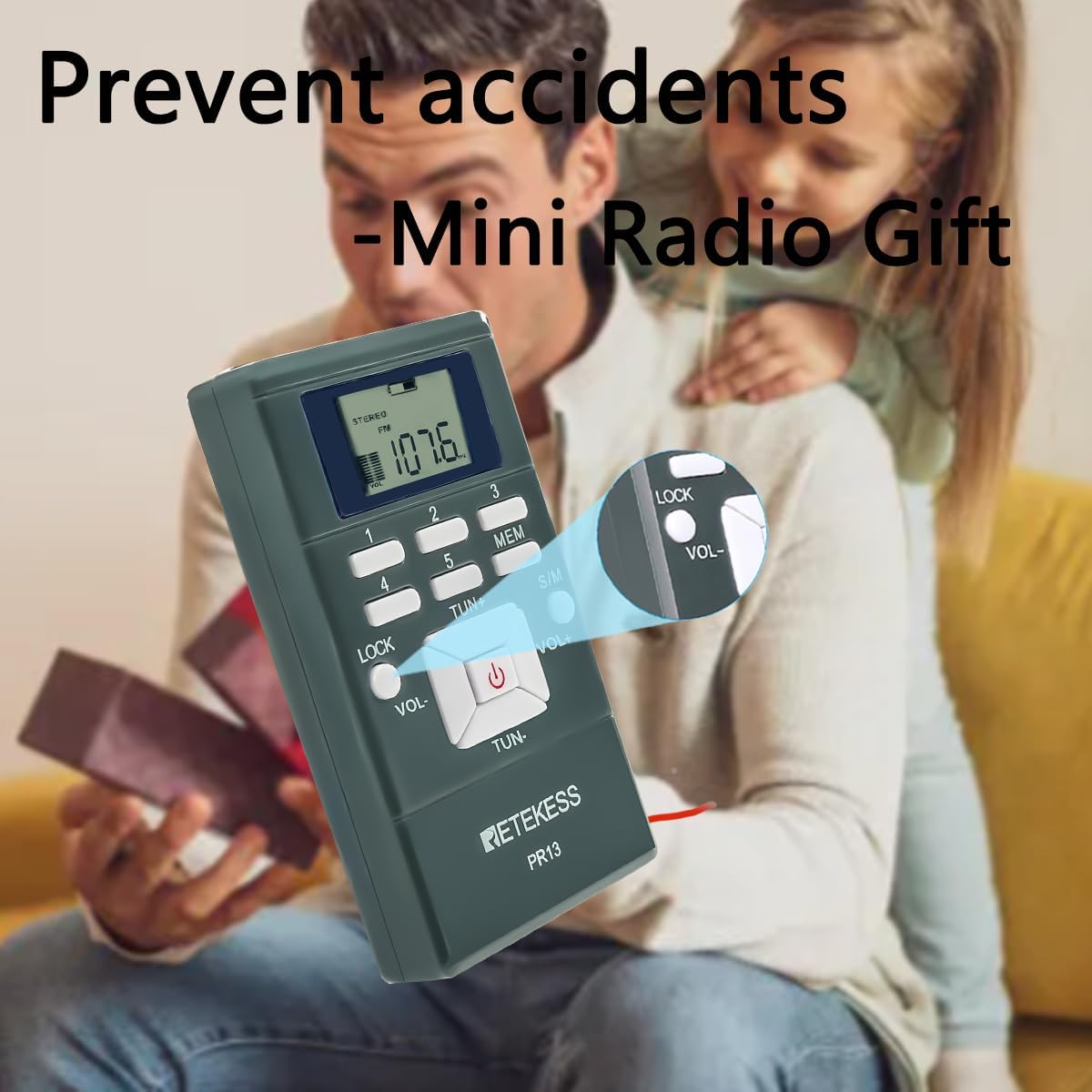 Retekess PR13 Portable FM Stereo Mini Radio User Manual