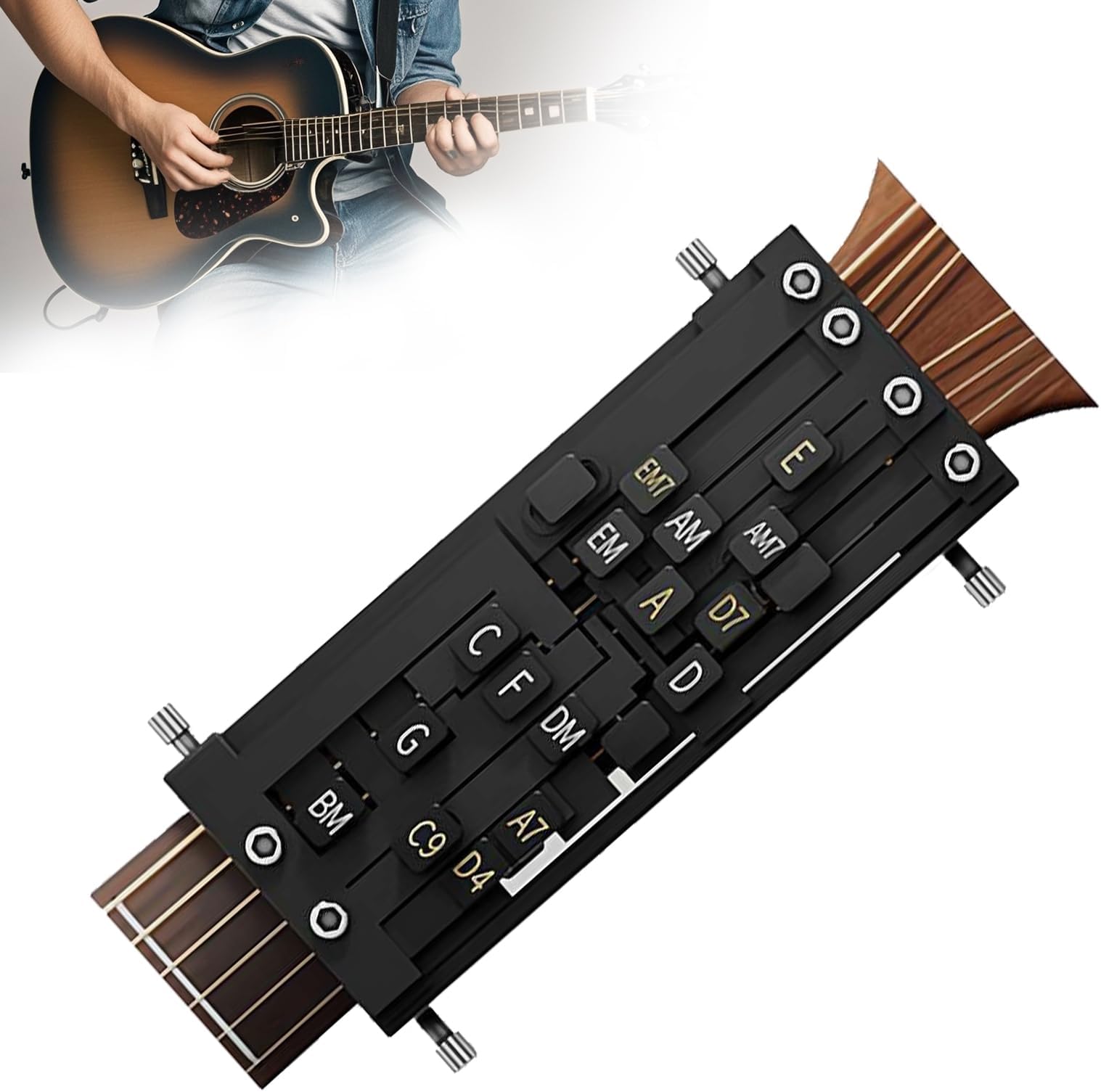 Amazon.com: Guitar Aid Chords Trainer, Chord Learning System Guitar Aid ...