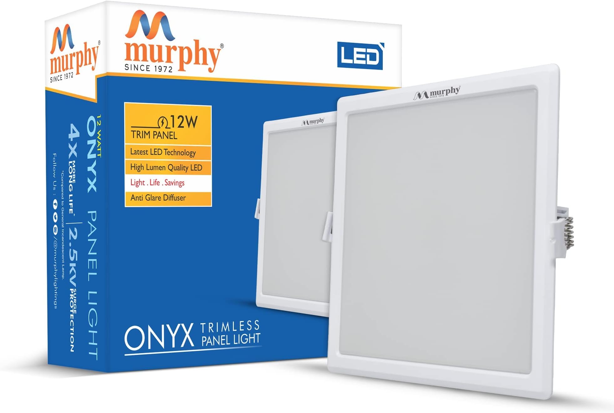 Buy Original 12W Square LED Panel Light (White) -Pack of 10 Online at ...