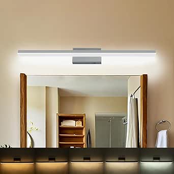 LIAYUMS 36in Modern Bathroom Led Vanity Light, Dimmable 5CCT Lighting ...