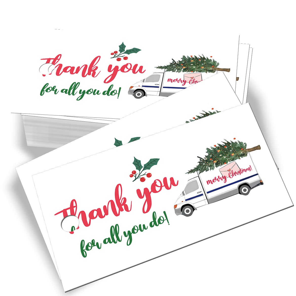 Amazon.com : 100 Mini Thank You For All You Do Christmas Business Thank ...