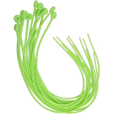 Amazon.com: Gesipor 20 PCS Silicone Cable Ties - Reusable Rubber Twist ...