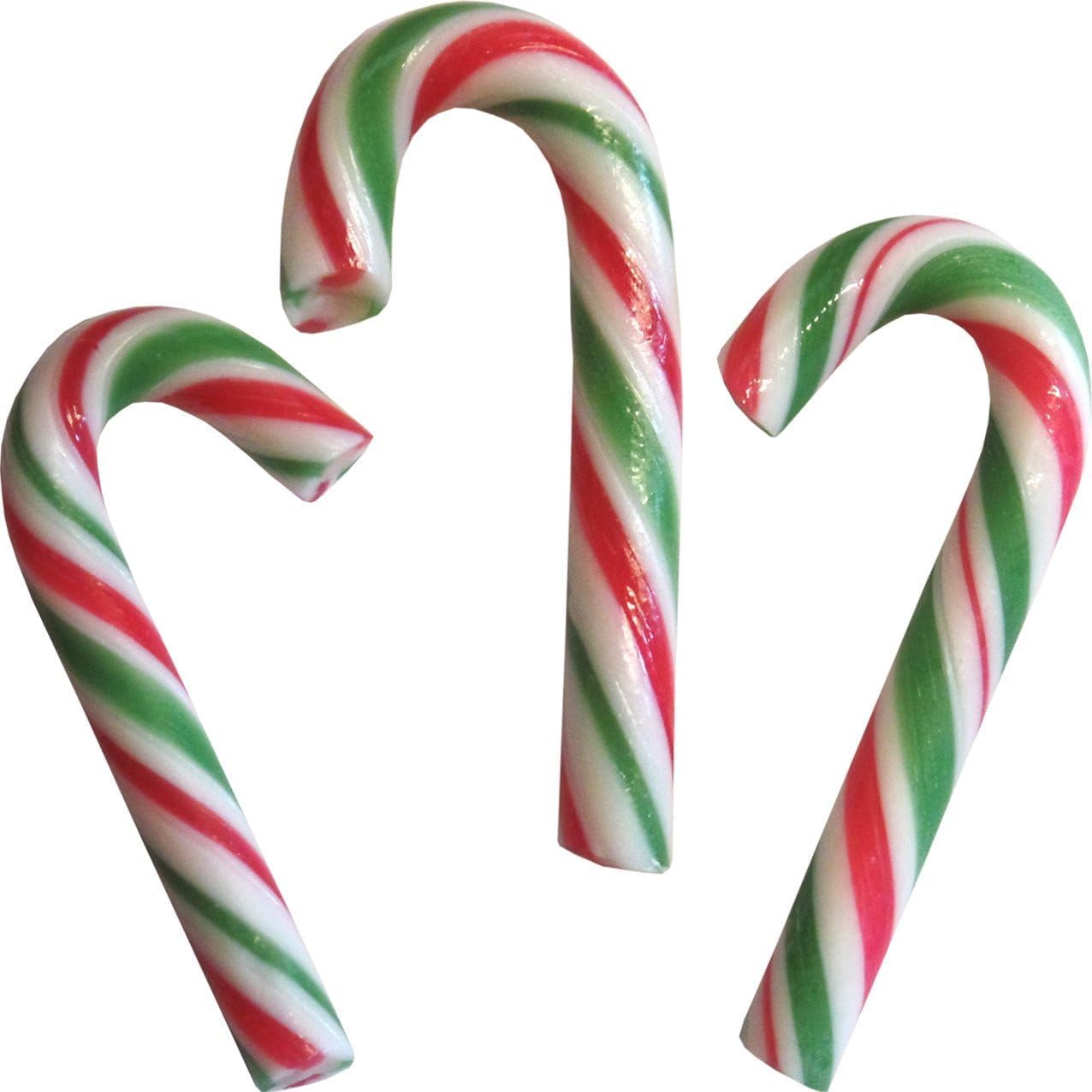 50 Mini Candy Canes Christmas Sweets (Mint Flavoured) - Red, White and ...