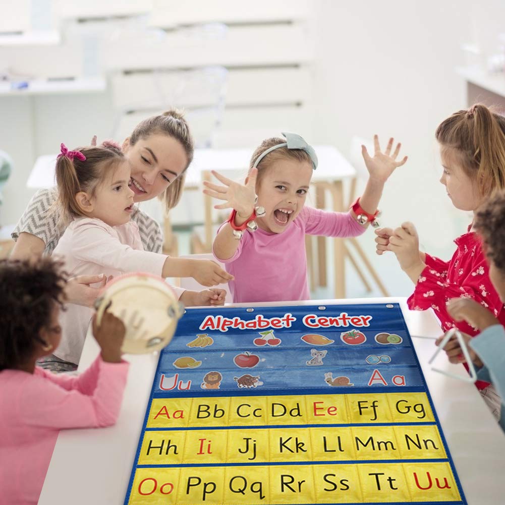 Snapklik.com : ZKOO Alphabet Center Pocket Chart, Letter Recognition ...