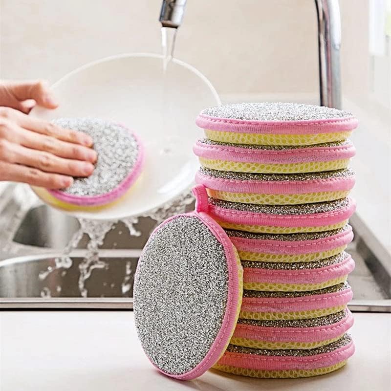 HSR Dish Sponges, Double Sided Non-Scratch Scrub Cleaning Sponges ...