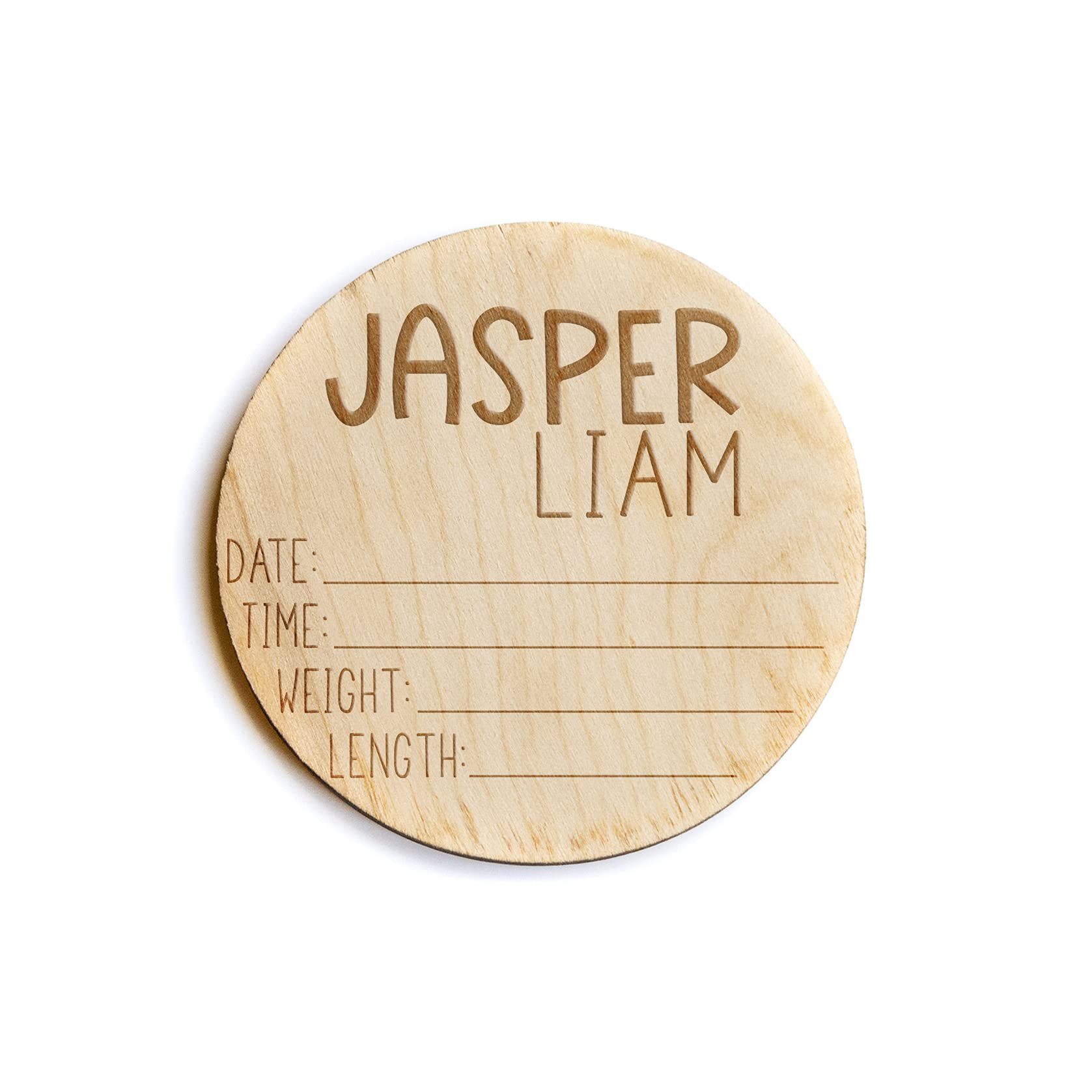 Buy Newborn Announcement Sign for Hospital - Baby Birth Announcement ...