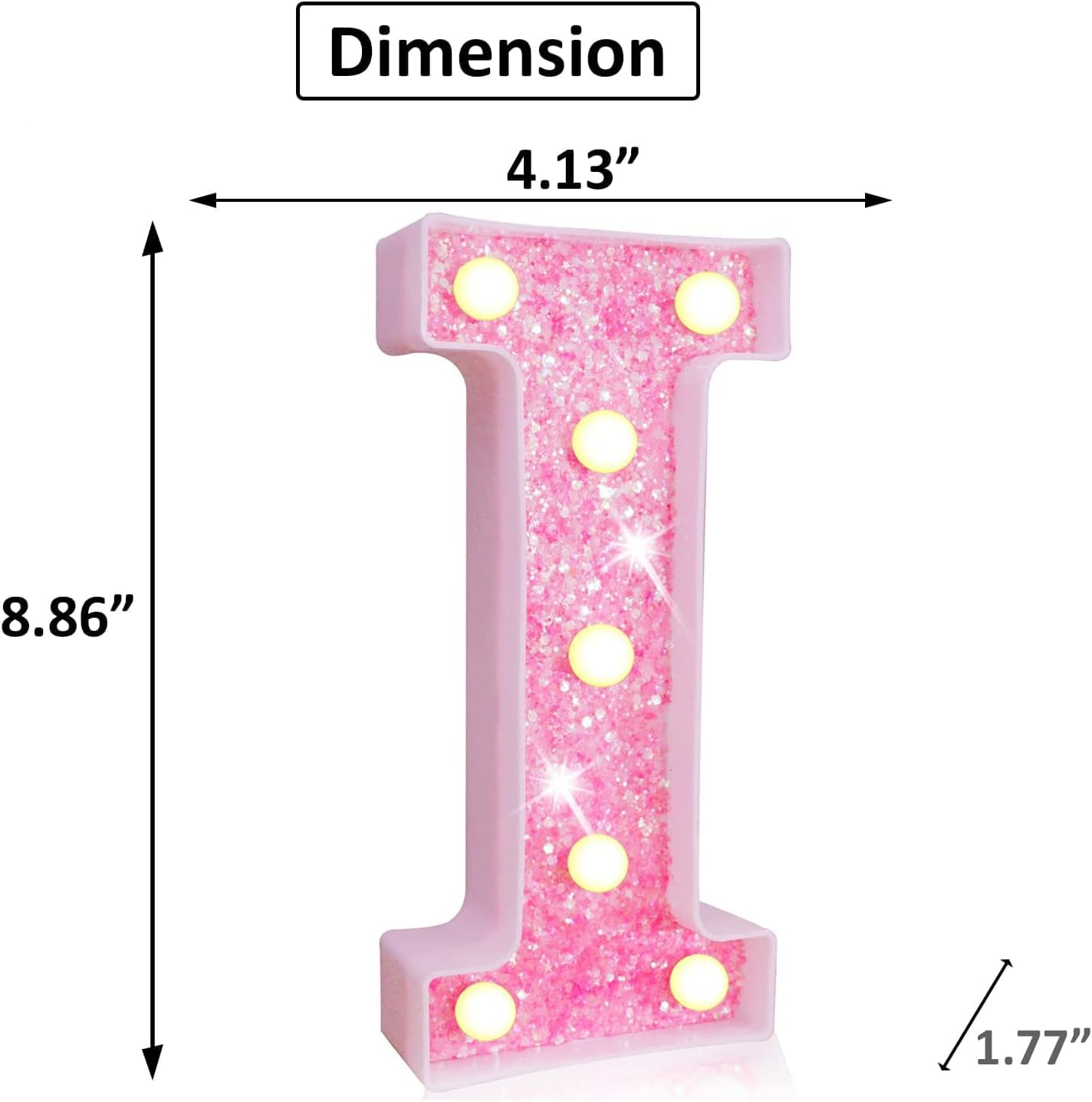 Letras con luces LED de marquesina iluminadas de color rosa con ...