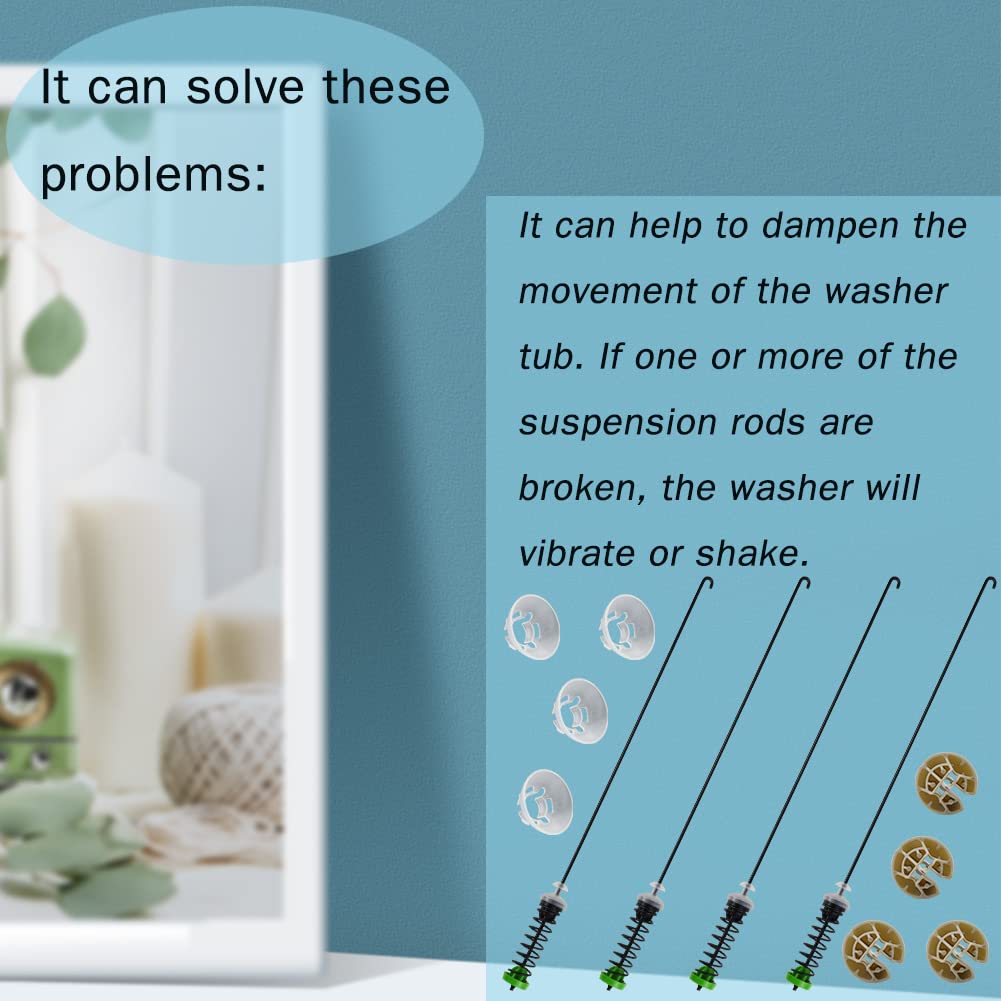 W10780051 Washer Suspension Kit Compatible with Some Whirlpool Maytag ...